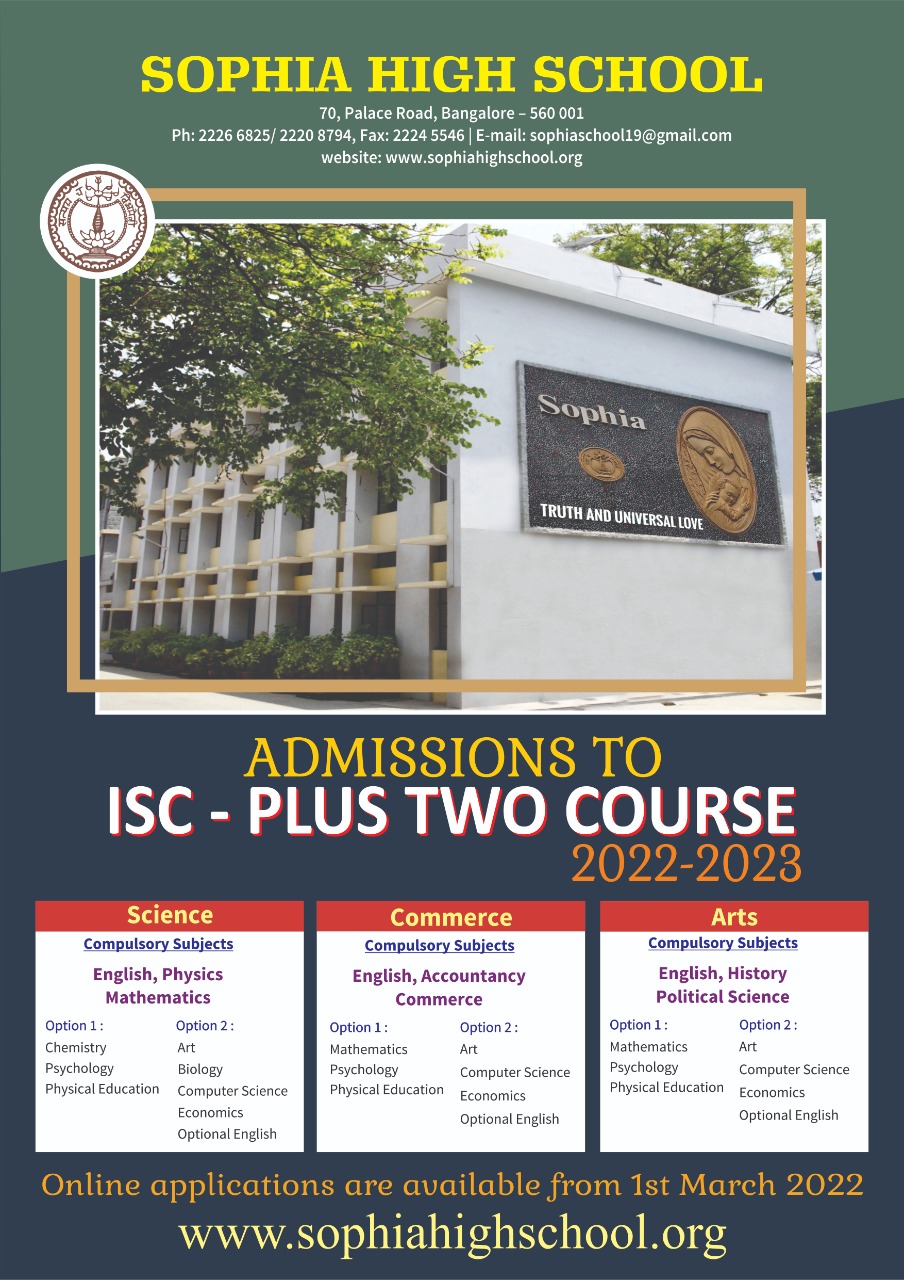 Sophia High School - Bangalore India